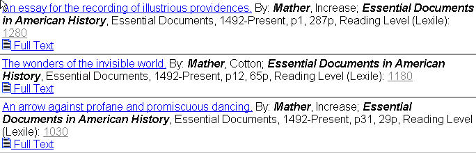 Essential Documents In American History via MAS Ultra